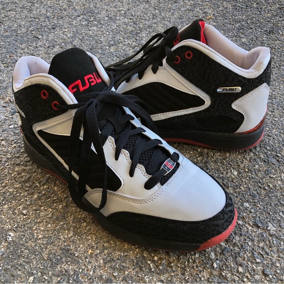 FUBU | Shoes | Fubu Mens Athletic Blackwhite Sneakers Size 5 Us | Poshmark